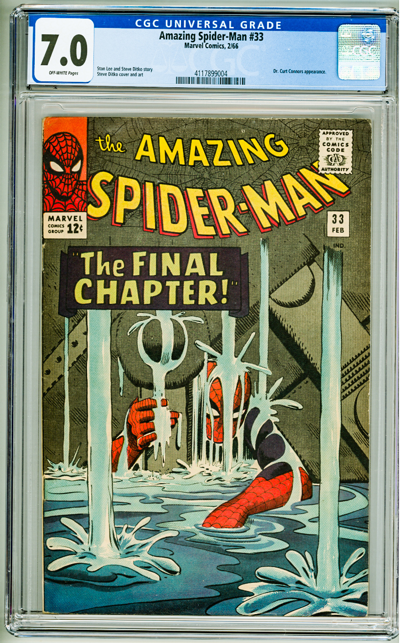 The Amazing Spider-Man #33 (1966) CGC 7.0! OW Pages! | Comic Books ...