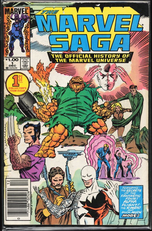 The Marvel Saga The Official History of the Marvel Universe #1 (1985 ...