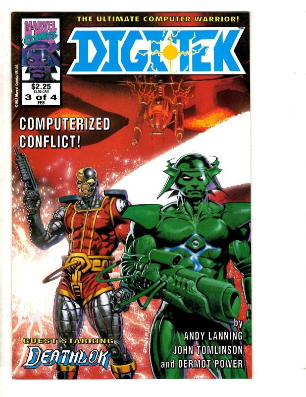 Lot Of 8 Marvel Comic Books Digitek 1 2 3 4 + Defenders 3 4 5 + Diecut ...