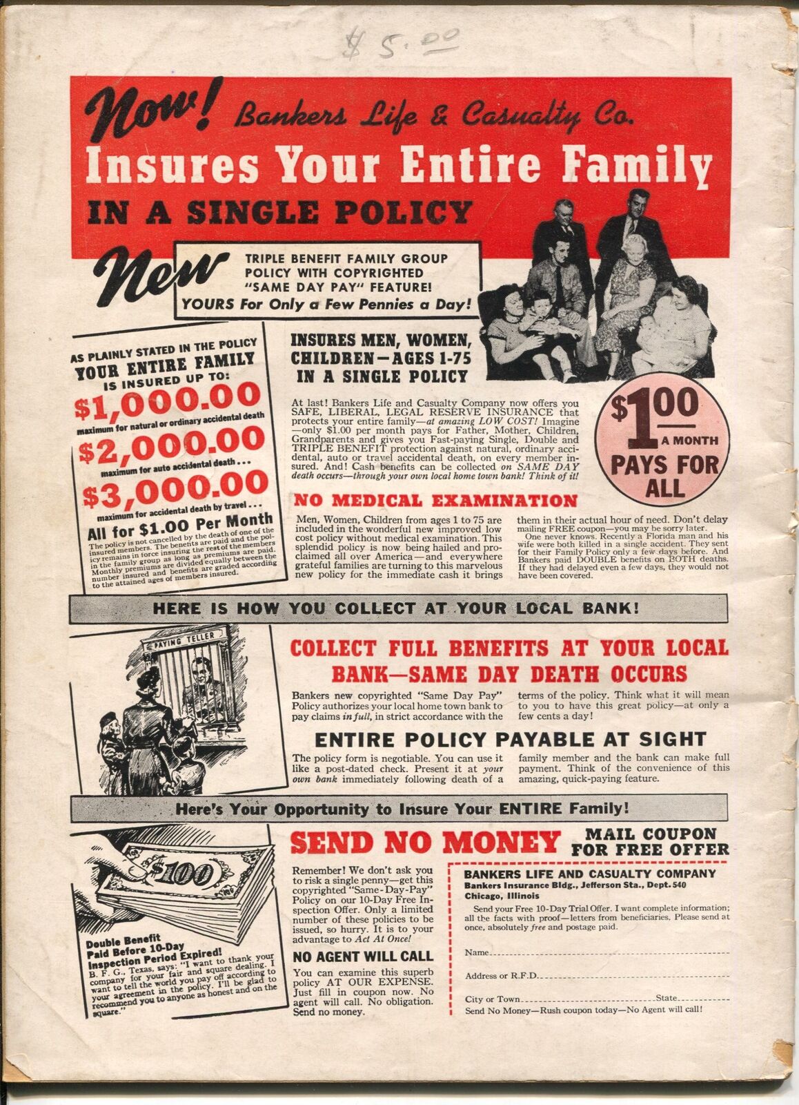 World War #5 1941-Dell-war pulp-Hitler Youth-Stalin-Mussolini-G/VG ...