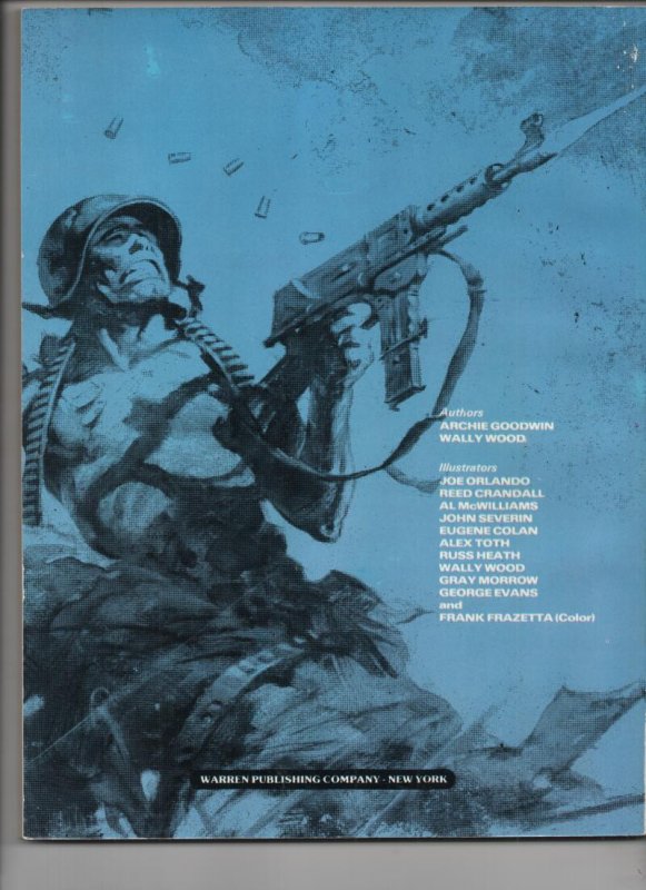 BLAZING COMBAT, GN, Frank Frazetta, Russ Heath, VF, 1978, Warren ...