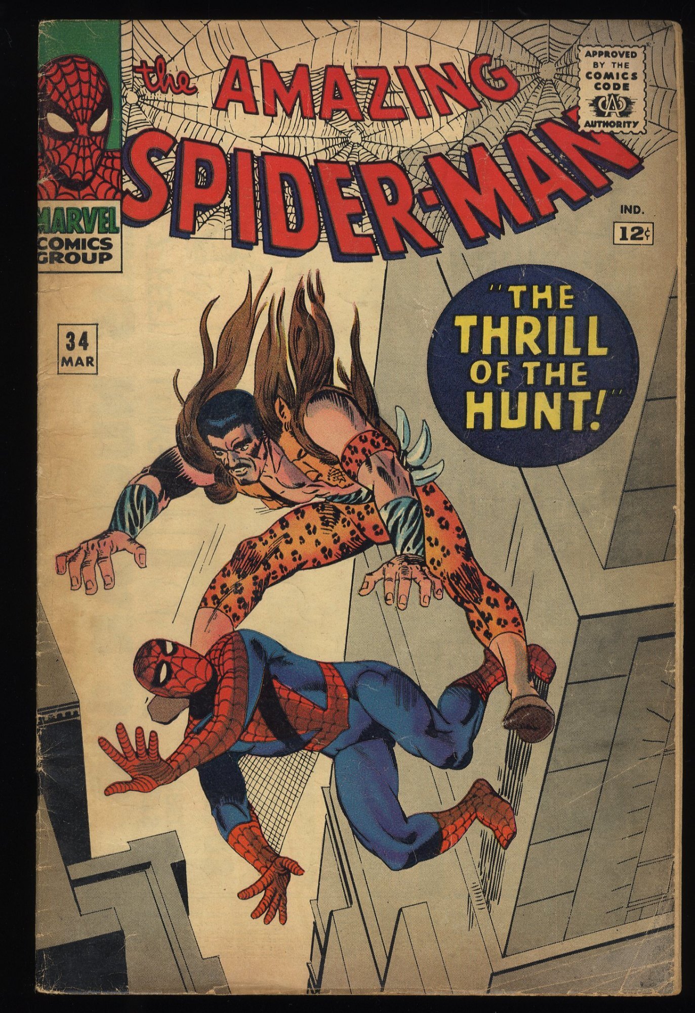 Amazing Spider-Man #34 VG 4.0 Kraven the Hunter Appearance! | Comic ...