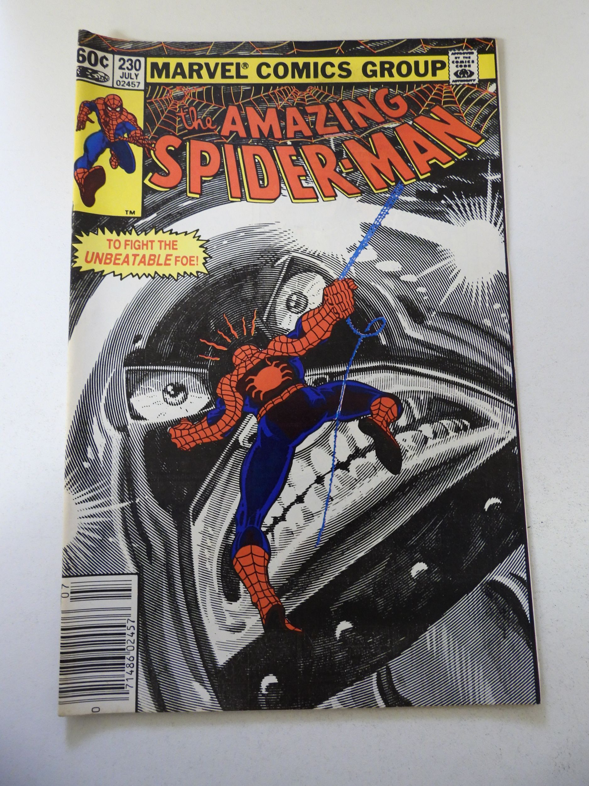 The Amazing Spider-Man #230 (1982) VG Condition tape residue fc tape ...