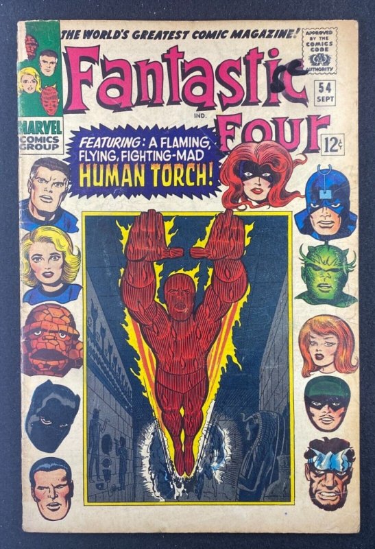 Fantastic Four (1961) #54 GD/VG (3.0) Jack Kirby 1st App Prester John ...