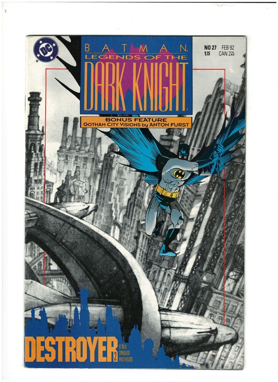 Batman Legends of the Dark Knight #27 VF+ 8.5 DC Comics 1992 Destroyer ...