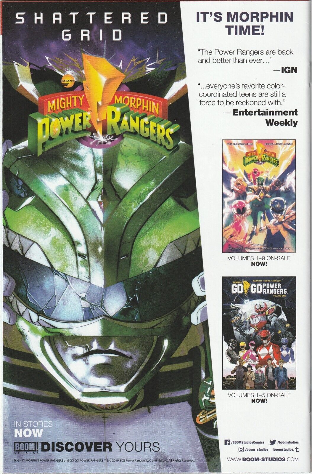 Power Rangers Teenage Mutant Ninja Turtles # 1 Helmet Variant B NM IDW ...