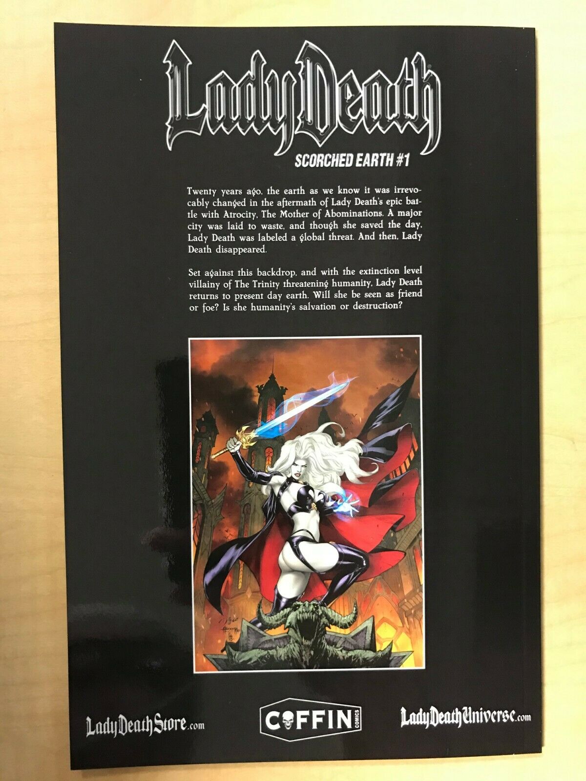 Lady Death Scorched Earth #1 Go Ass Variant Cover by EBAS Signed Brian ...