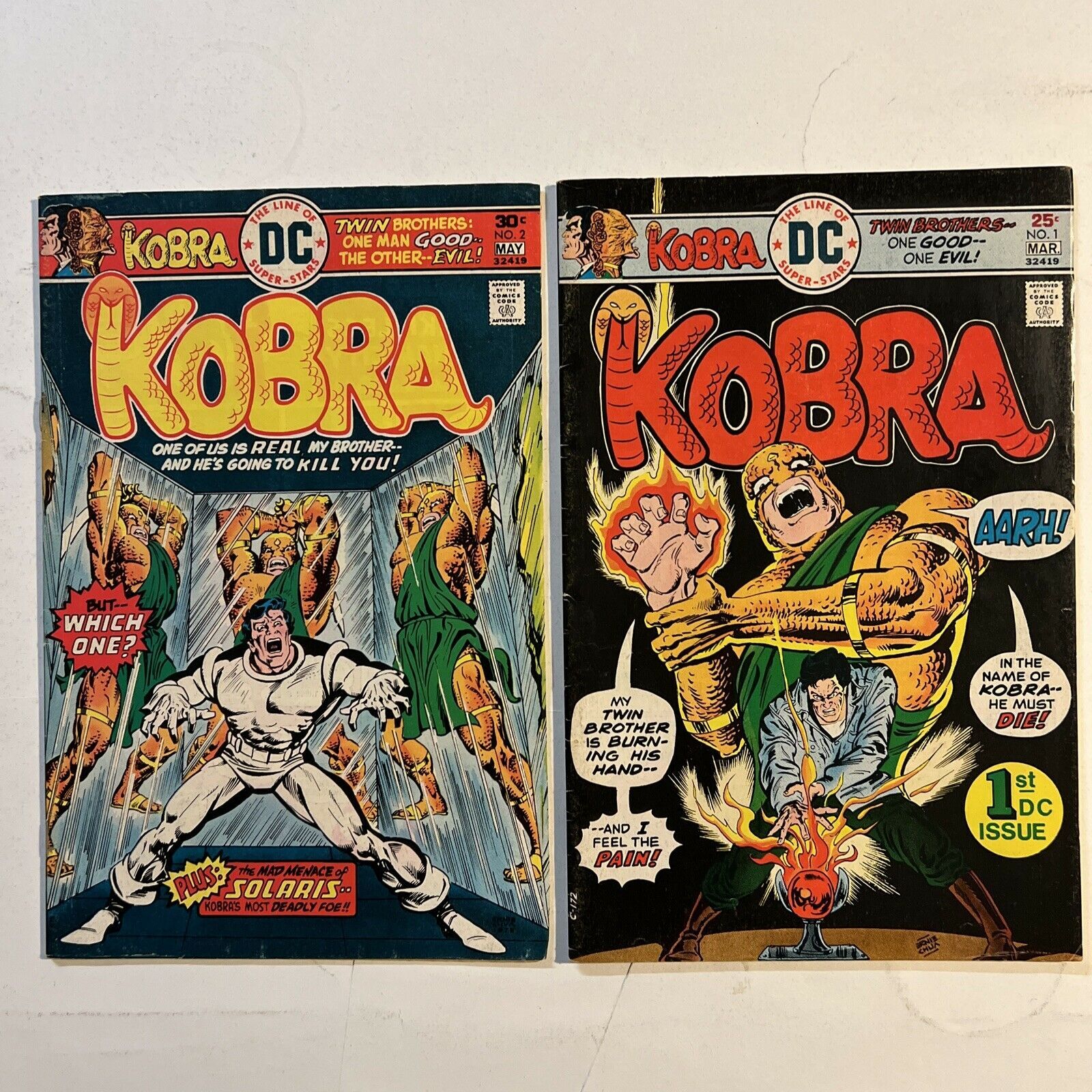 Kobra Set #1-7 (1976) + 5 Star Superhero (1977) Story Completes Kobra ...