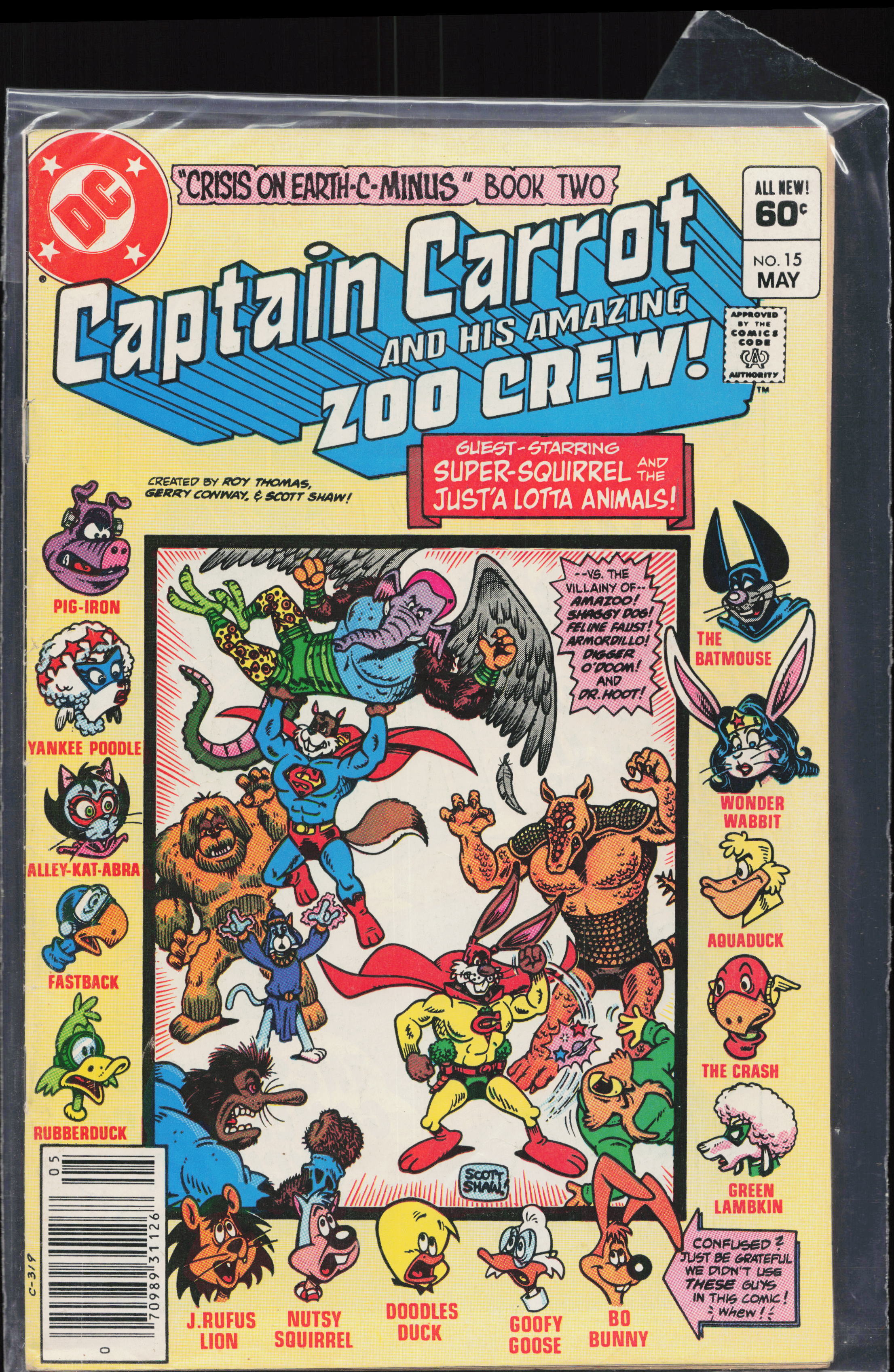 Captain Carrot and His Amazing Zoo Crew #15 Newsstand Edition (1983 ...