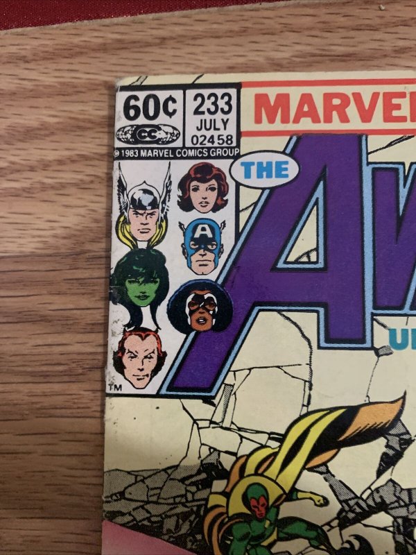 Avengers #233 Direct (Marvel Comics 1983) Starfox, She-Hulk, Thor | Comic Books - Bronze Age ...