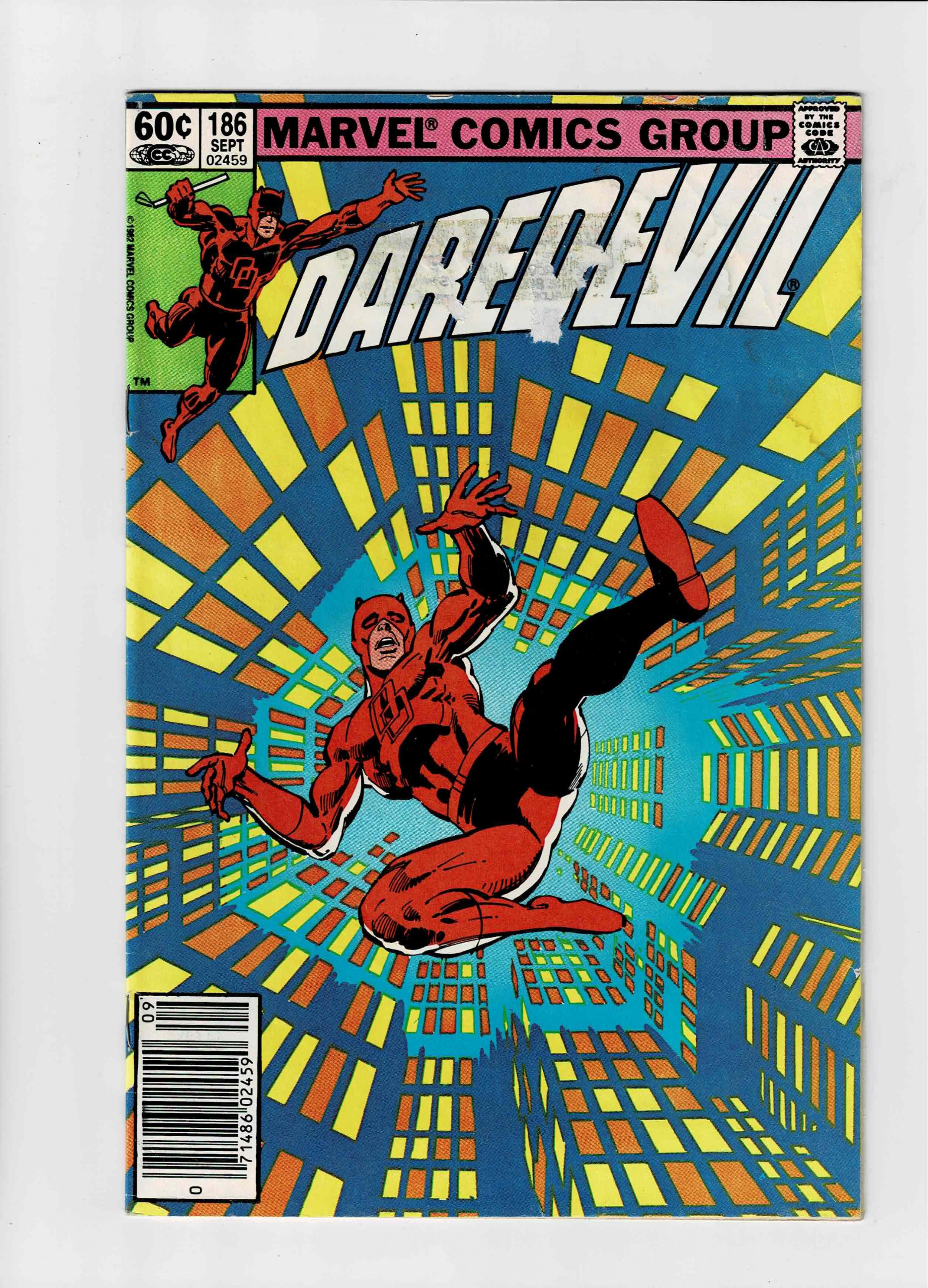 Daredevil #186 (1982) NSE Another Fat Mouse "Almost Free Cheese" 3rd ...