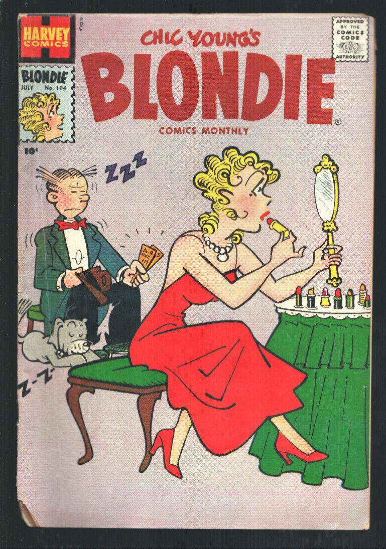Blondie 104 1957-Harvey-Dagwood appears-Chic Young's famous comic-FR/G ...