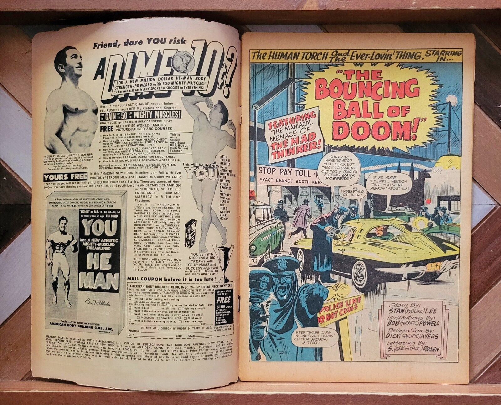 STRANGE TALES #131 VG+ (Marvel 1965) MAD THINKER "Bouncing Ball Of Doom ...