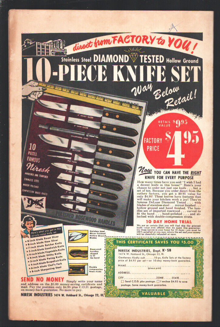 Fritzi Ritz #10 1950-United Features-Fritzi Ritz and Phil cover-Spicy ...