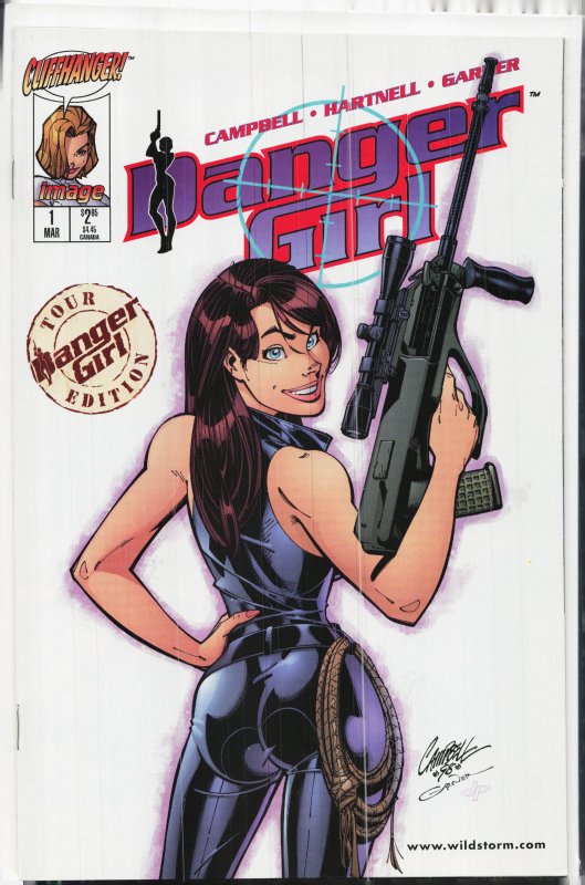 Danger Girl #1 Tour Cover (1998) Danger Girl | Comic Books - Modern Age ...