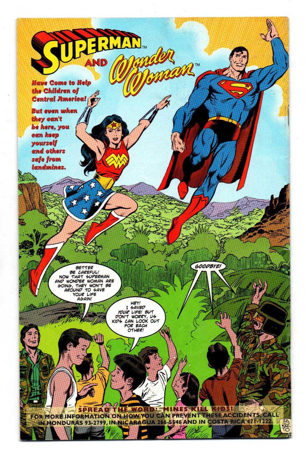 Superman and Wonder Woman The Hidden Killer UNICEF w/Sticker Insert ...