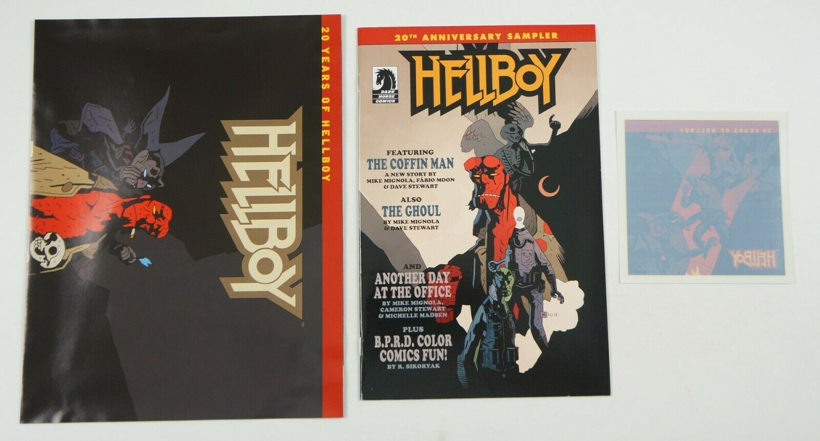 Hellboy 20th Anniversary Promo Set - Sampler - Poster - Window Decal ...