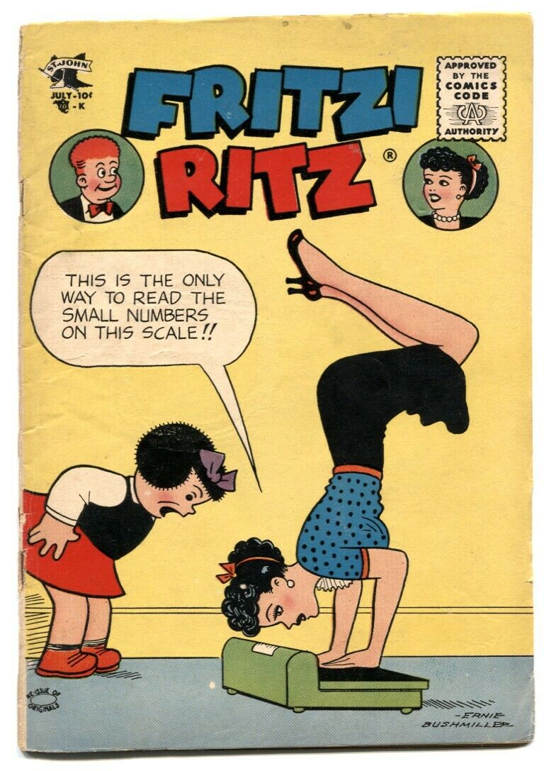 Fritzi Ritz #55 1957- Final St John issue- Humor comic VG | Comic Books ...