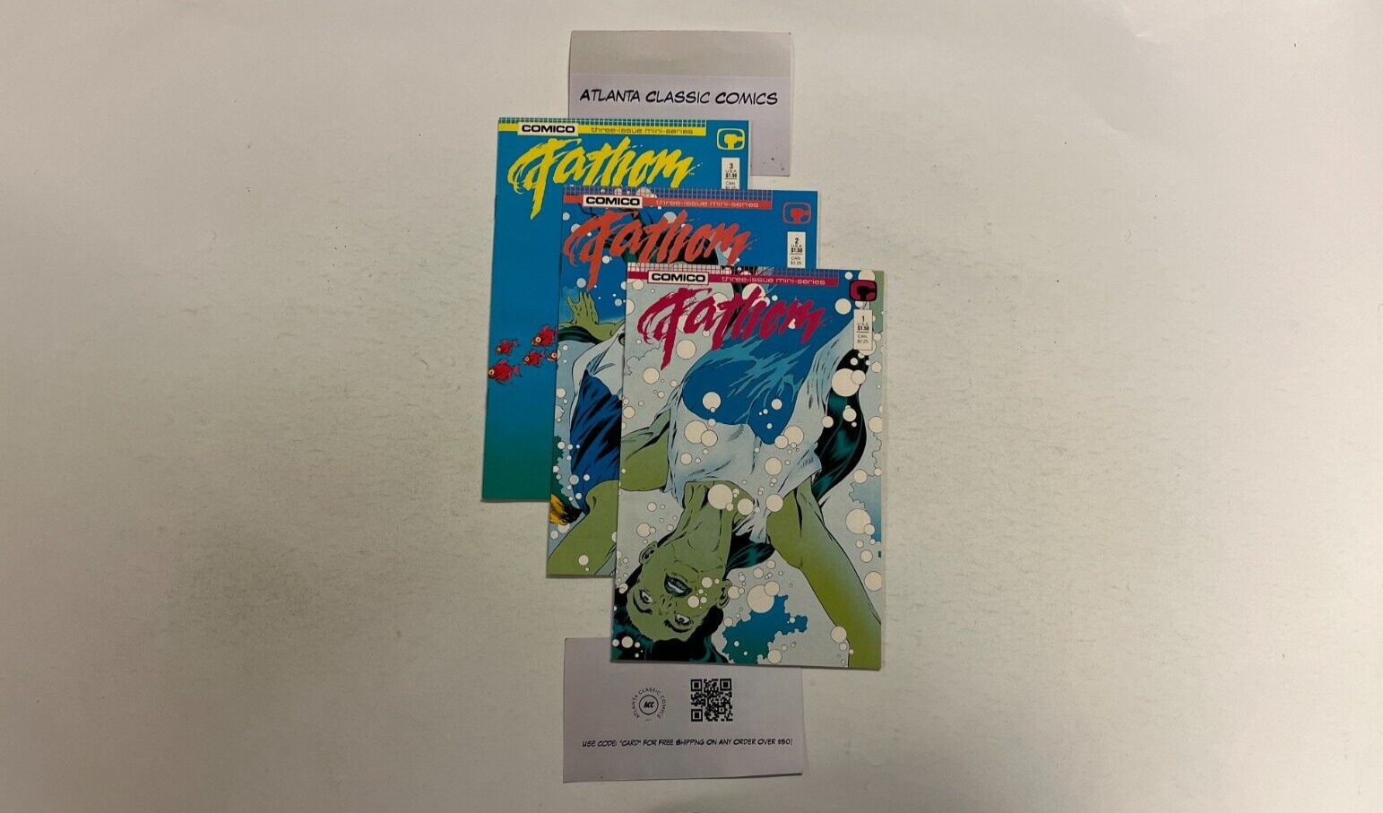 Fathom Complete Comic Comics miniseries Books #1 2 3 92 JW10 | Comic ...