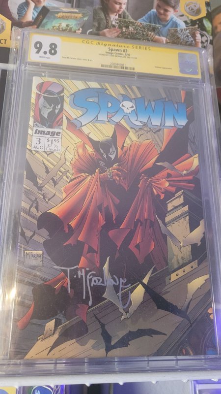 Spawn #3 (1992) CGC 9.8 Signed Todd McFarlane Signature Series | Comic ...