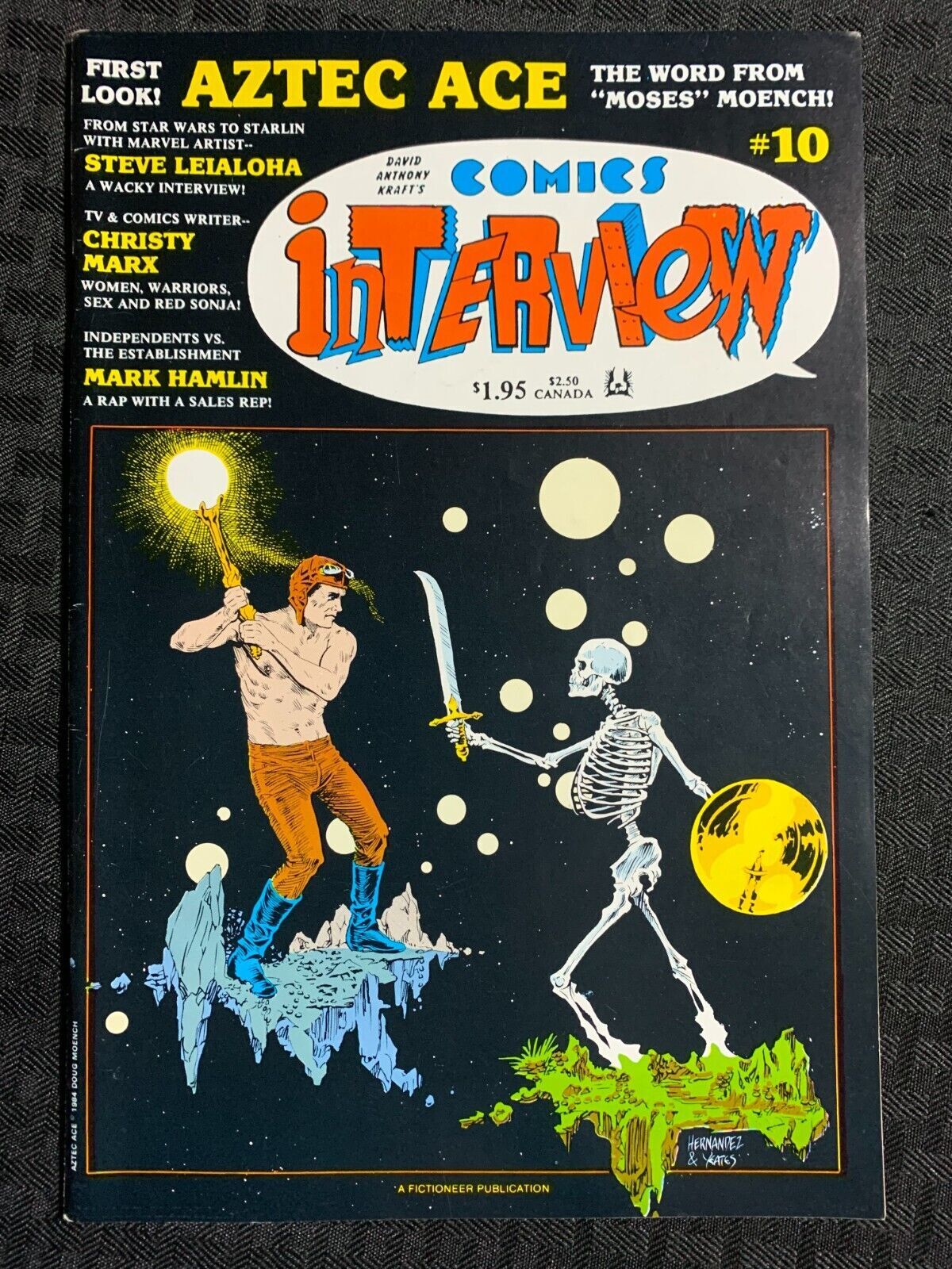 1984 COMICS INTERVIEW #10 FN 6.0 Aztec Ace First Look / Steve Leialoha ...
