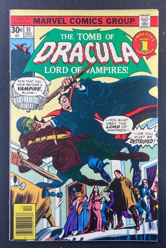 Tomb of Dracula (1972) #51 VF (8.0) Blade App Gene Colan Deacon Frost ...