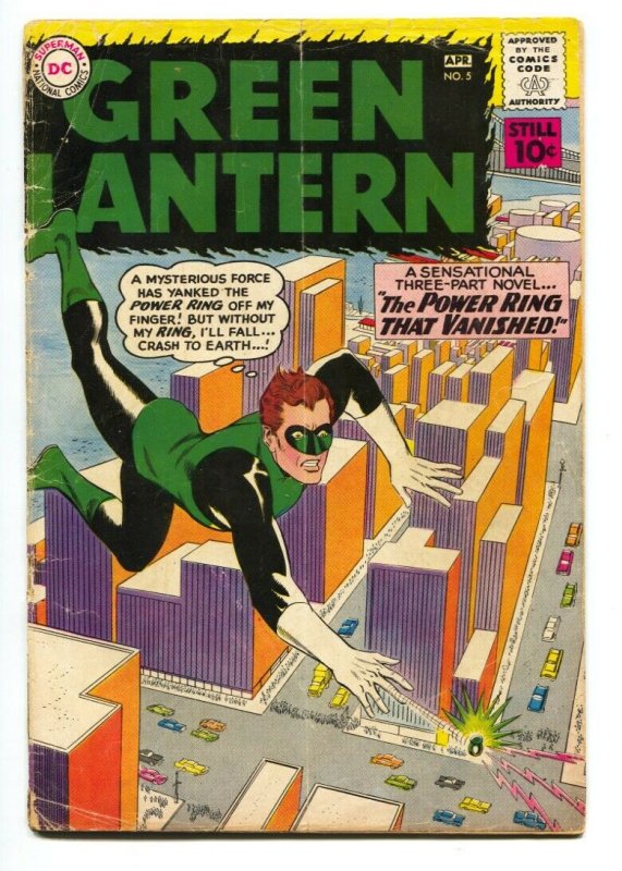 GREEN LANTERN #5 1962-DC COMICS-1st appearance of Hector Hammond ...