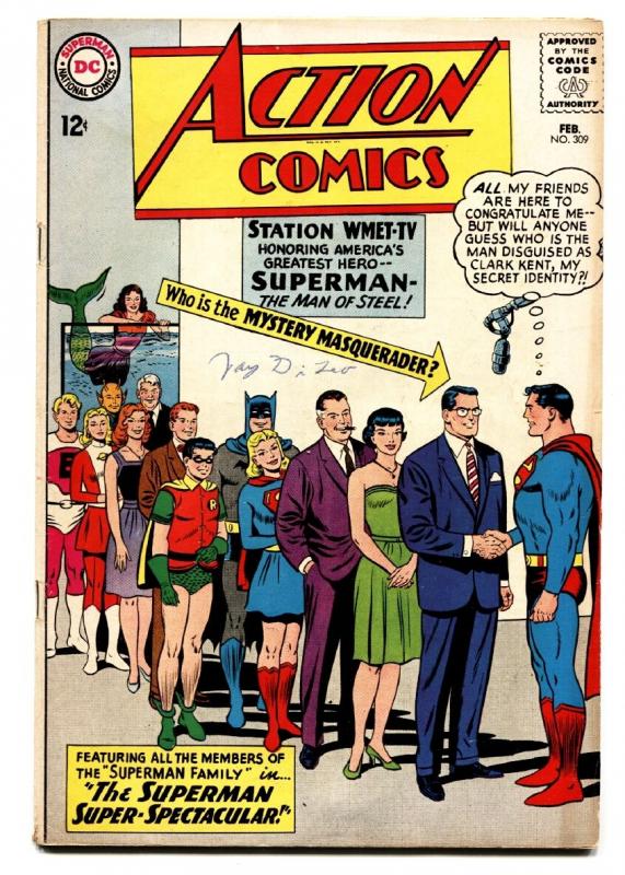 Action Comics #309 comic book 1963- JFK John F Kennedy appearance ...