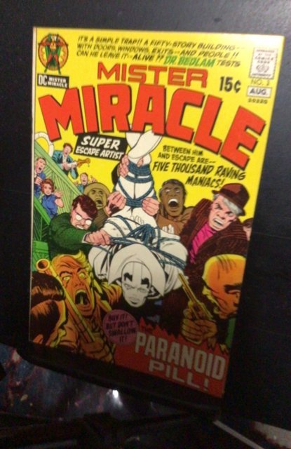 Mister Miracle #3 (1971) Jack Kirby, high-grade Scott Free! VF/NM ...