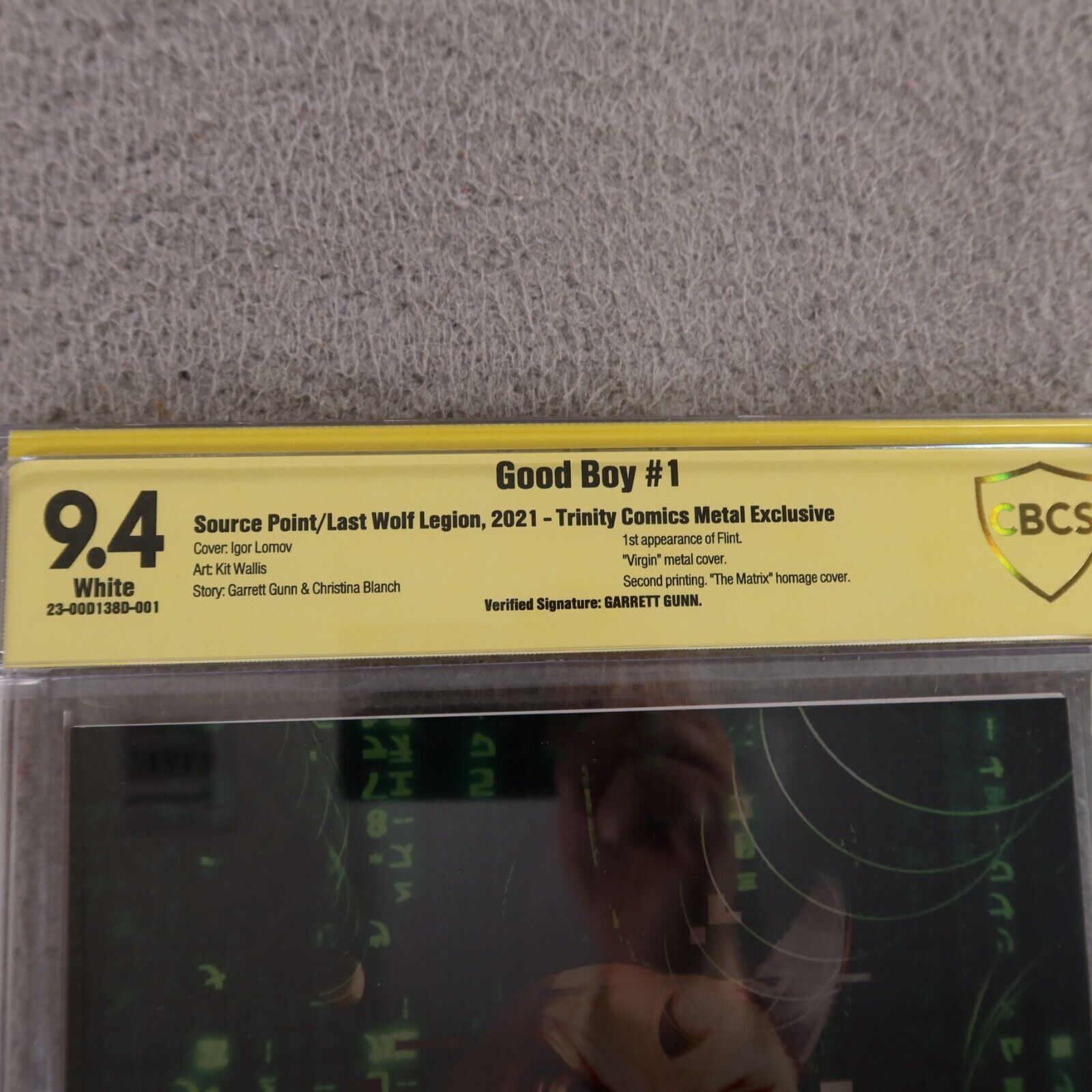 Good Boy #1 Virgin Metal Igor Lomov Matrix Homage Garrett Gunn SS 2021 ...