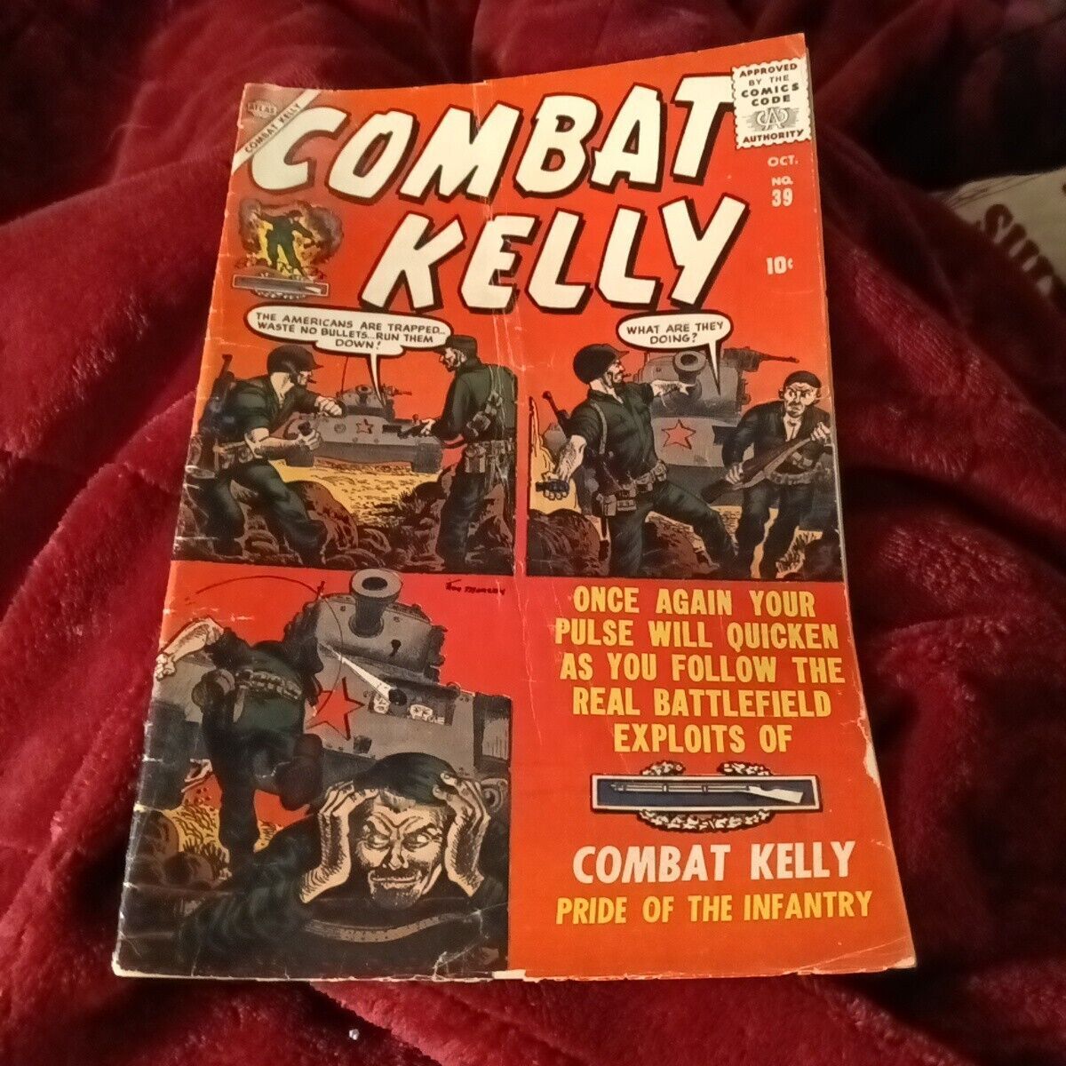 Combat Kelly #39 atlas marvel comics 1956 silver age Joe maneely war ...