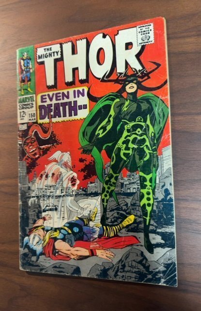Thor #150 GD/VG "Even in Death" Kirby Cover (Marvel 1968) | Comic Books ...