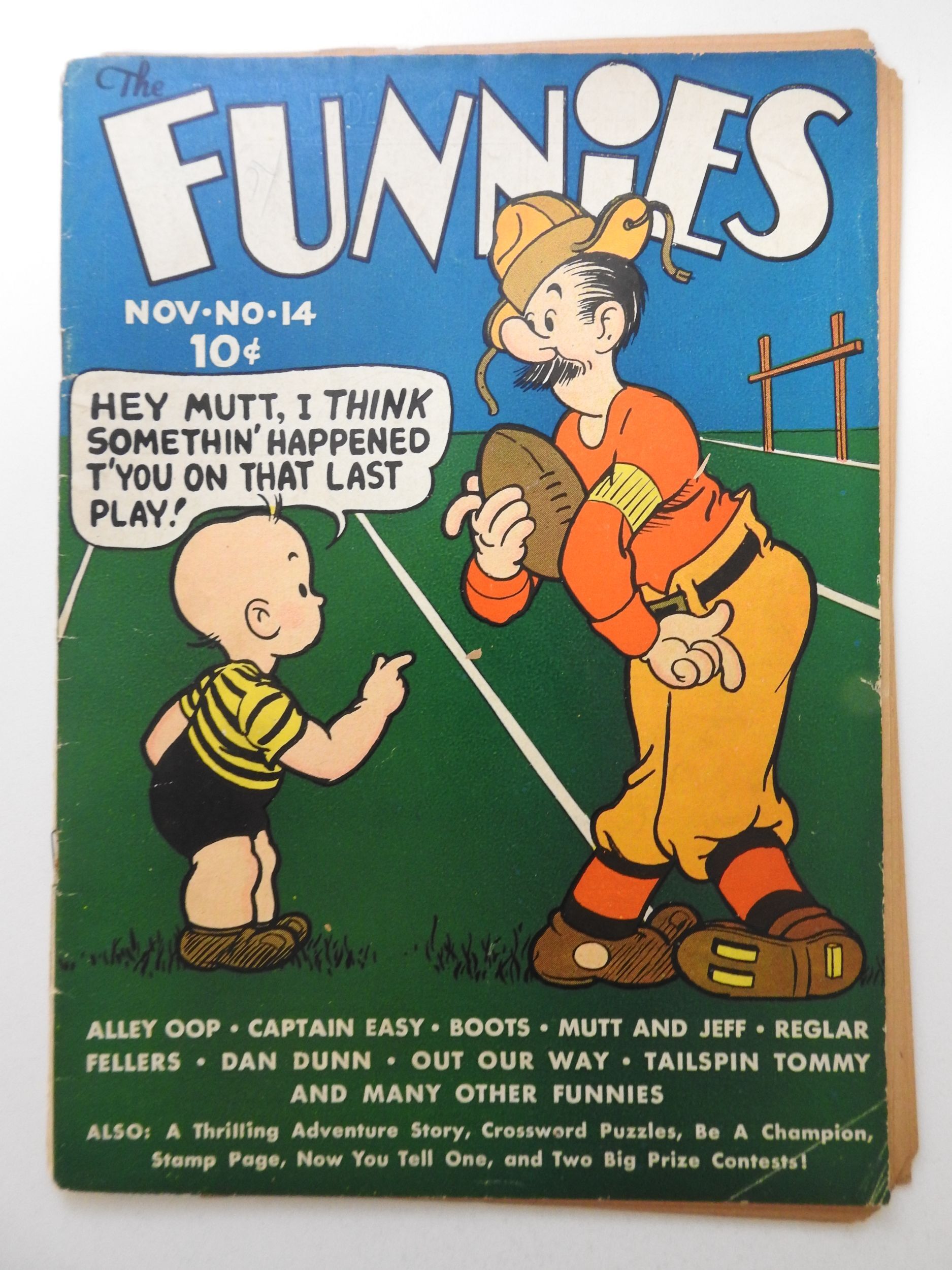 The Funnies #14 (1937) Mutt and Jeff + MORE! Fair Condition! Int pages ...