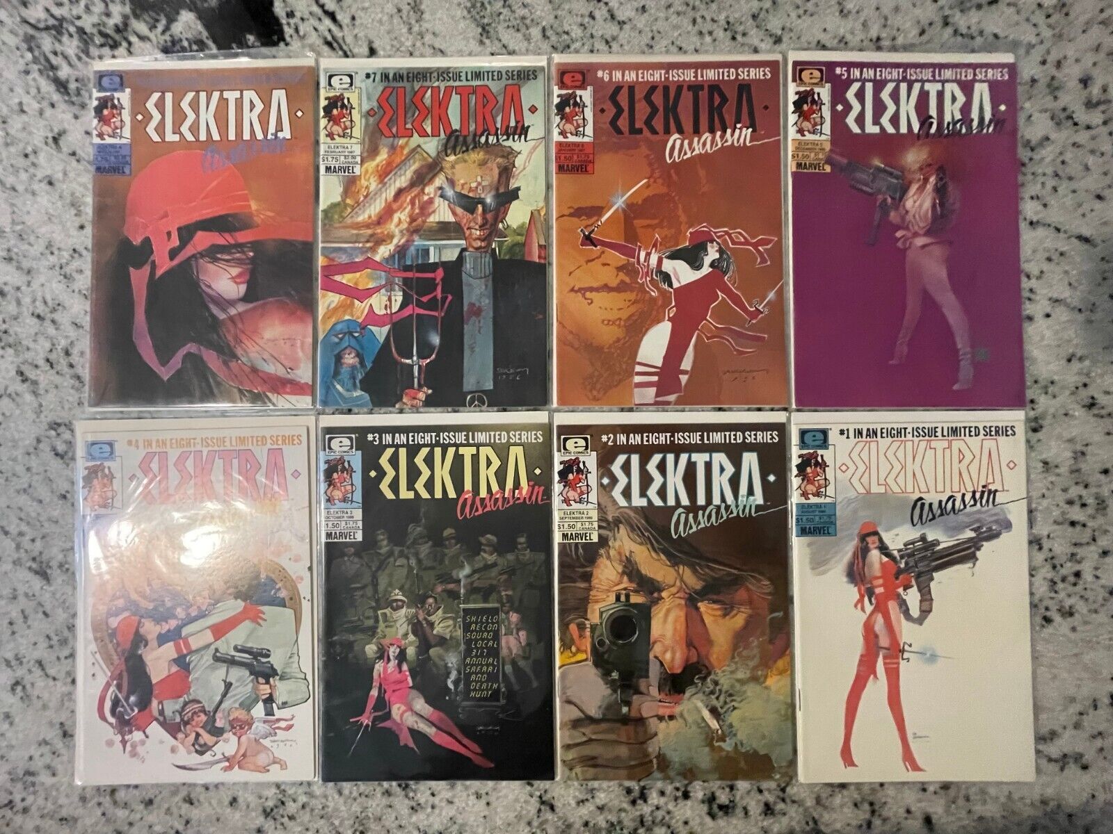 Elektra Assassin Complete Marvel Comics LTD Series # 1 2 3 4 5 6 7 8 NM ...