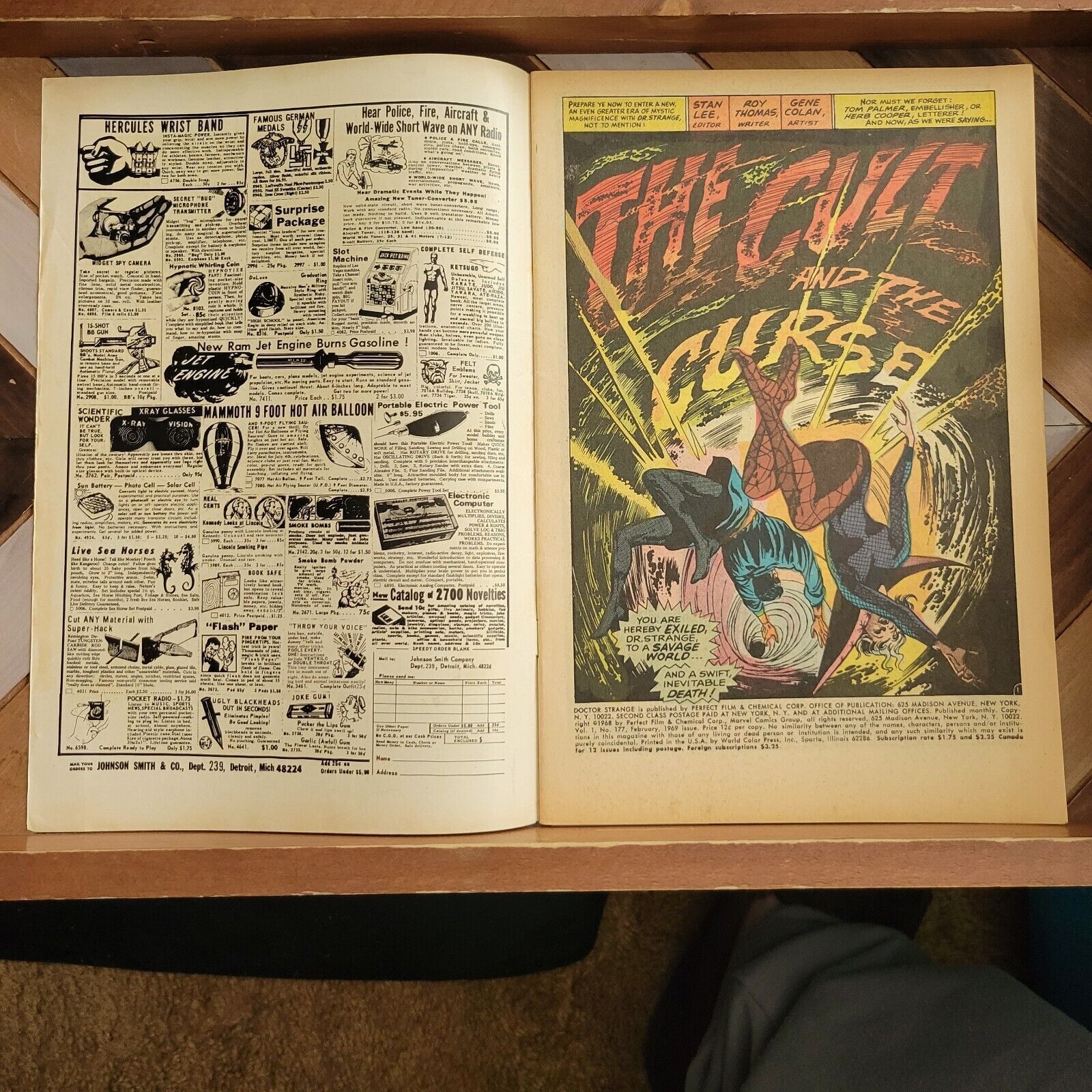 Doctor Strange #177 FN- (Marvel 1969) New costume, feat CLEA & SONS of ...