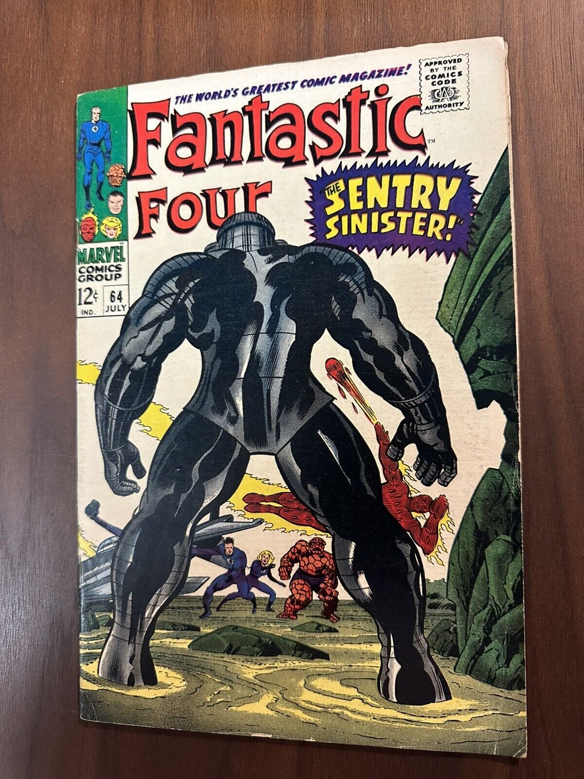 Fantastic Four #64 VG 1st App. of Kree Sentry 459 (Marvel 1967) | Comic ...
