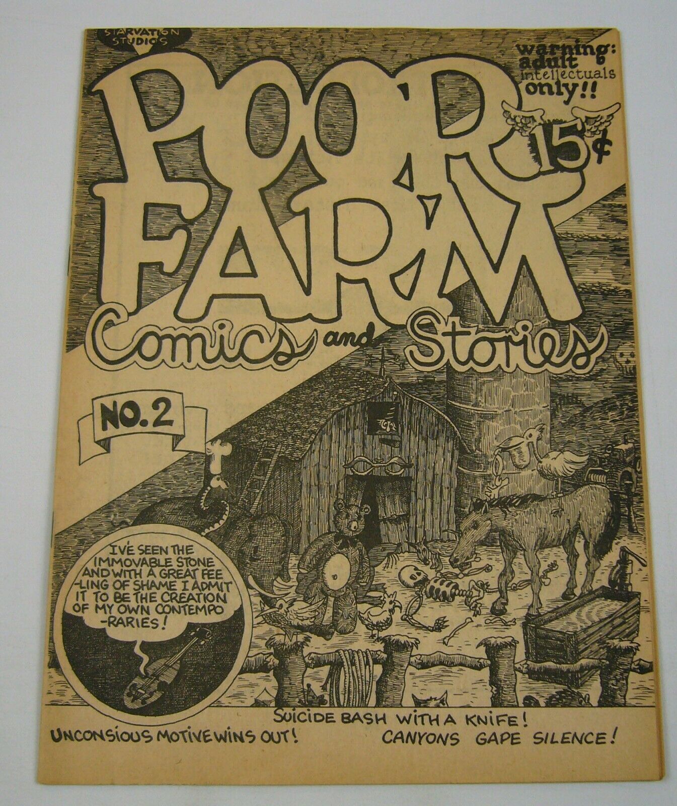 Poor Farm Comics and Stories #2 FN starvation studios underground comix ...