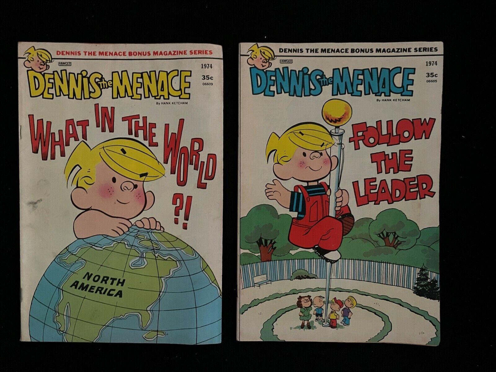 Dennis the Menace Bonus Magazine 131,132 LOT OF 2 1974 Fawcett ...