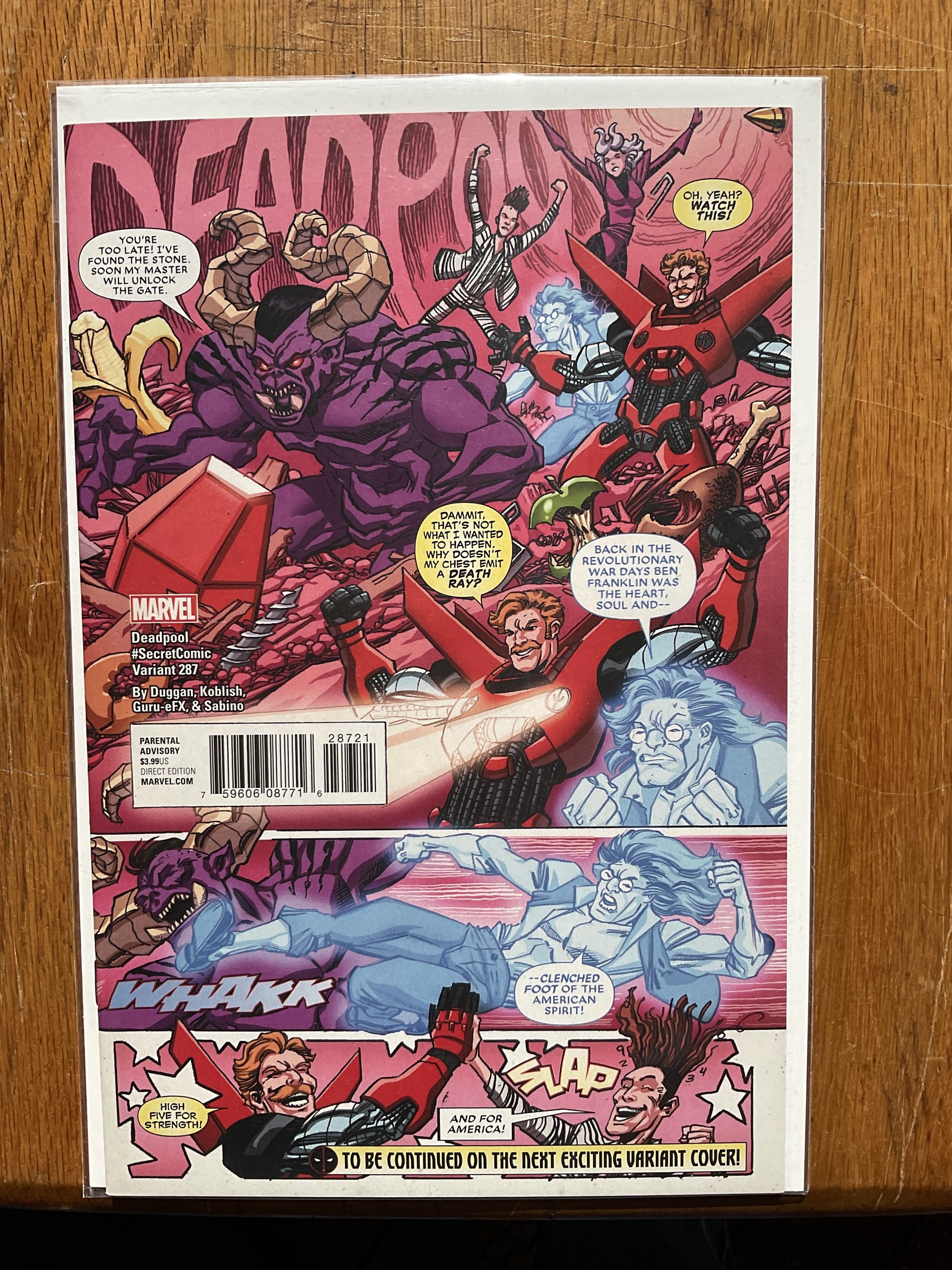 Despicable Deadpool #287 Scott Koblish 'Secret Comic' Cover (2017 ...