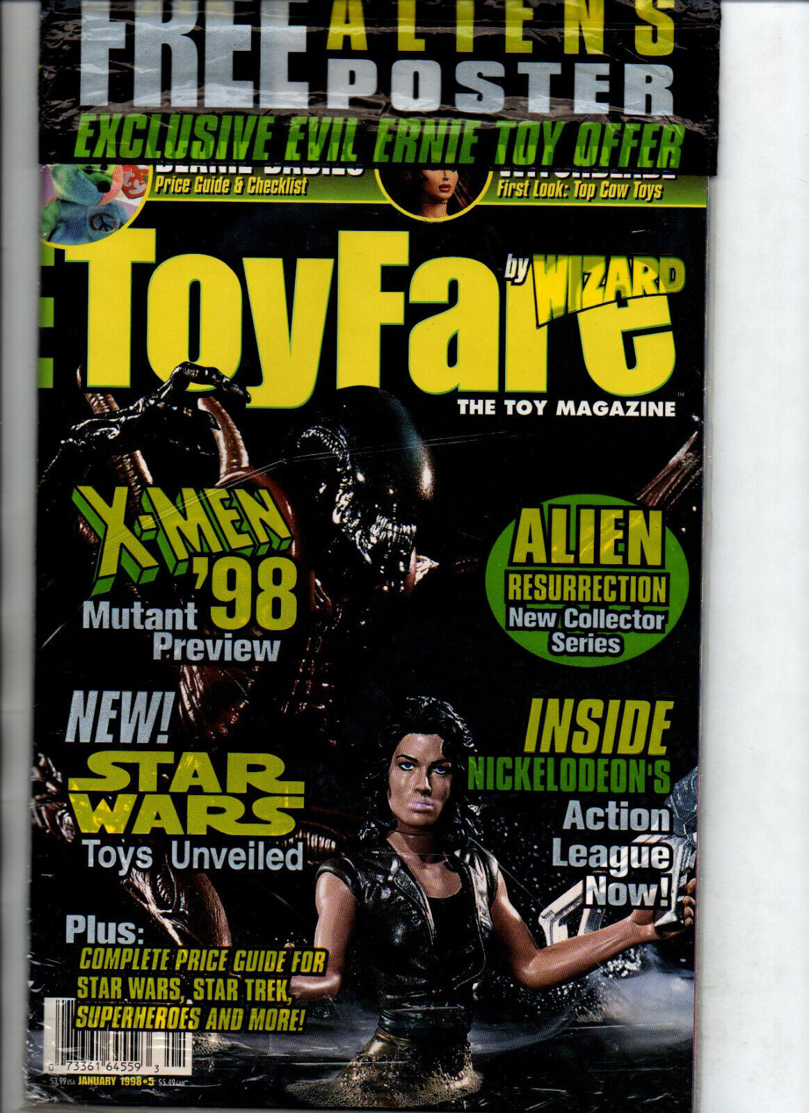 Wizard Toyfare Magazine #5 - Alien - Star Wars - Open Polybag - 1998 ...