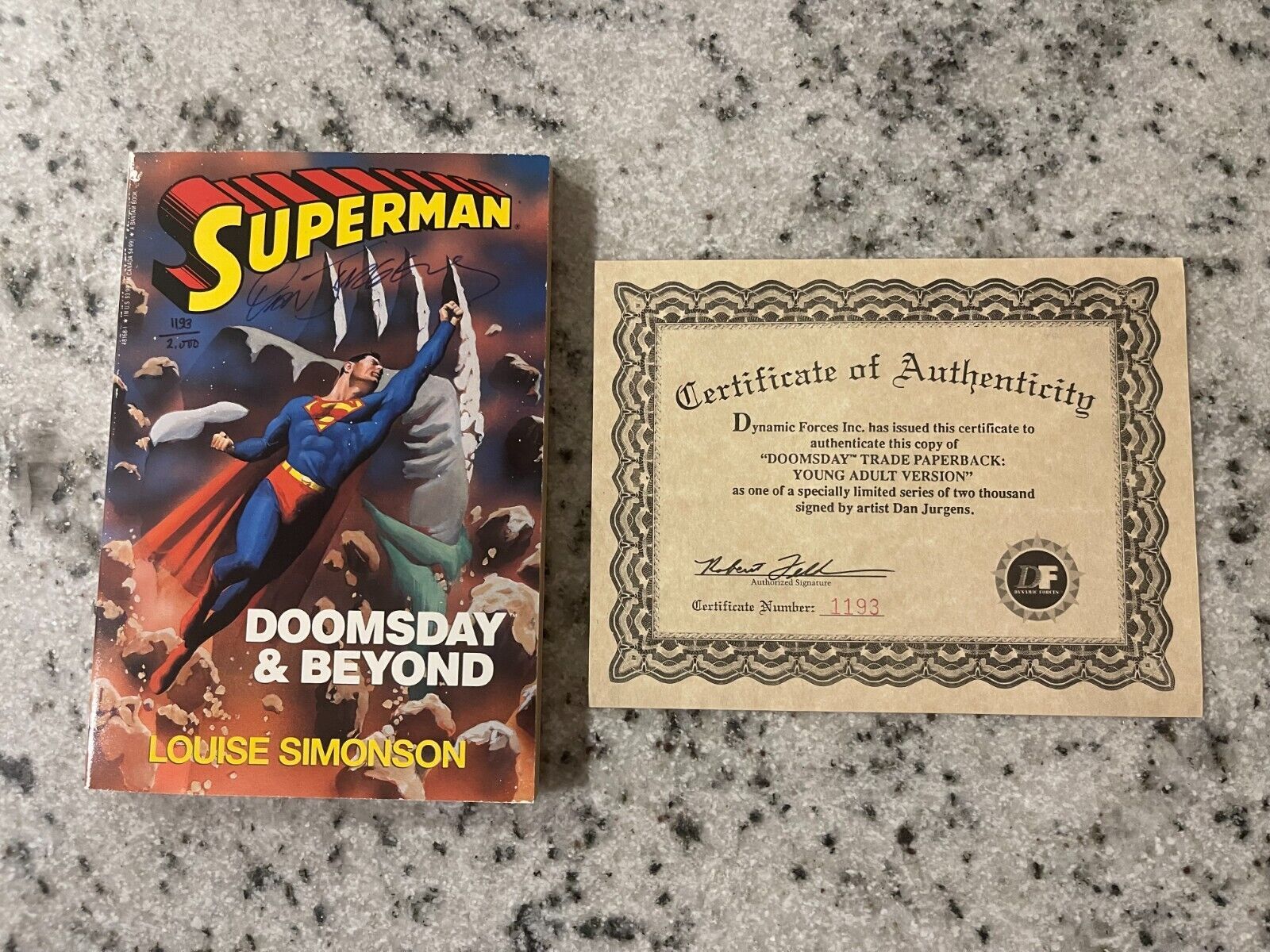 Superman Doomsday & Beyond SIGNED By Louise Simonson DC Comics Book ...