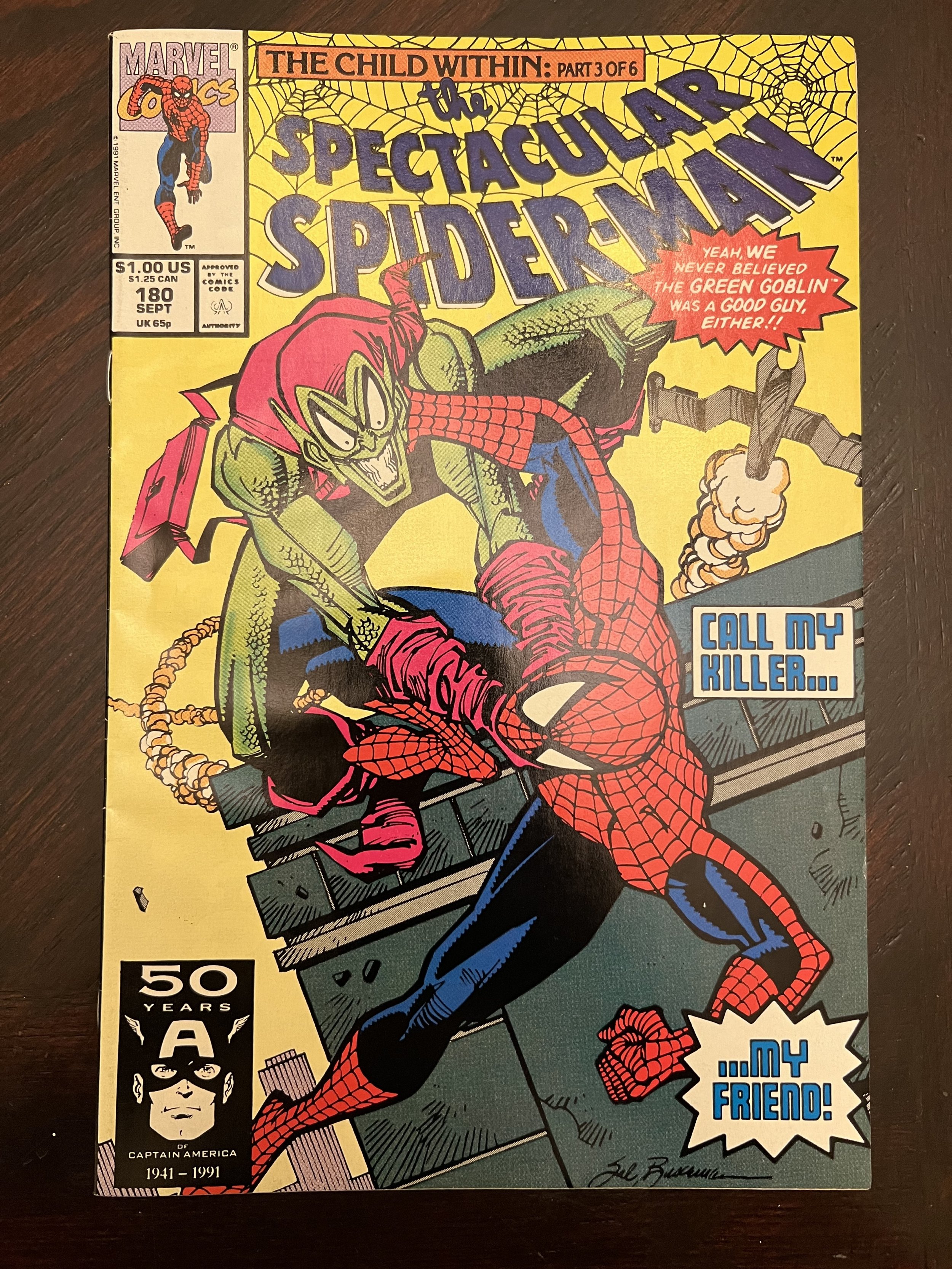 The Spectacular Spider-Man #180 Direct Edition (1991) - NM | Comic ...