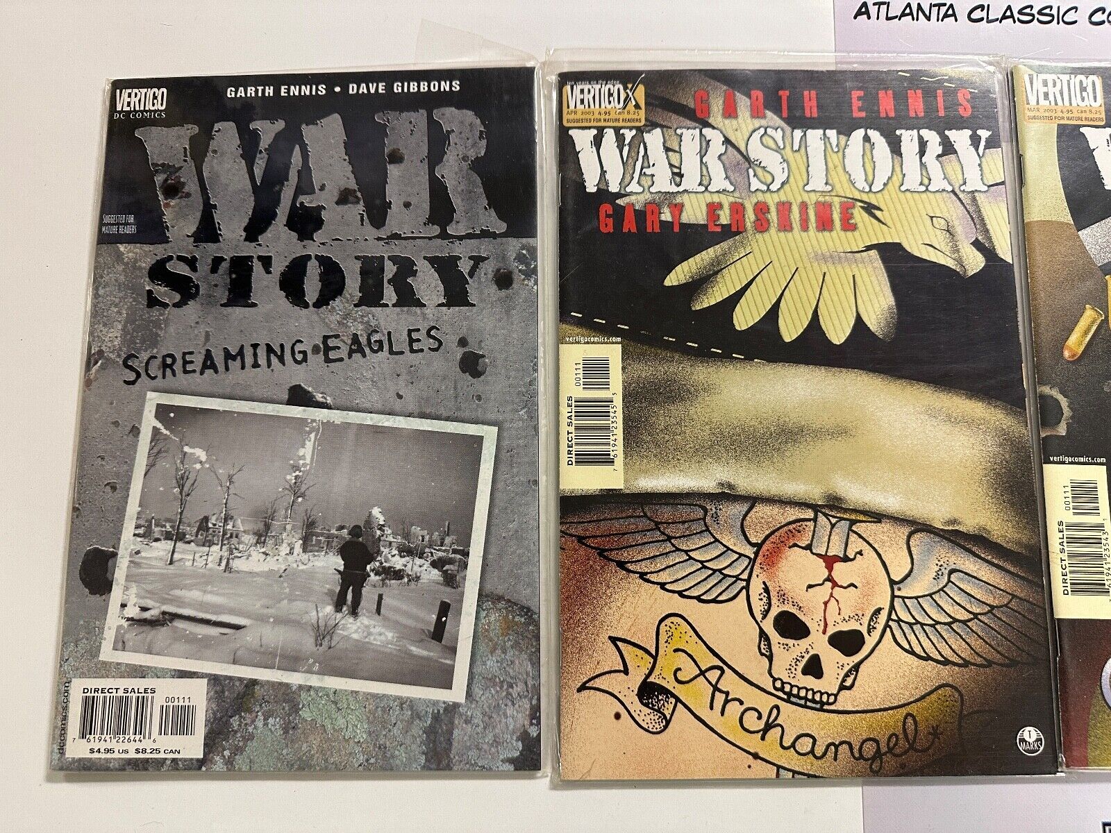 4 War Stories Vertigo Comics Screaming Eagles, Archangel, Condors ...