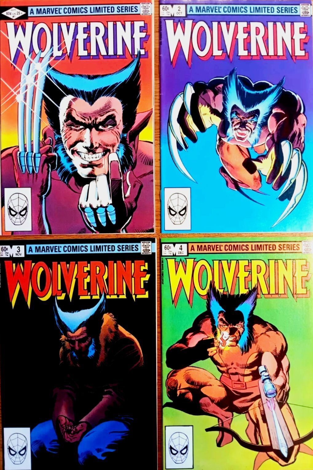 Wolverine #1 2 3 4 Keys 1982 Frank Miller Comic Lot Mini-Series Logan Xmen FN/NM | Comic Books ...
