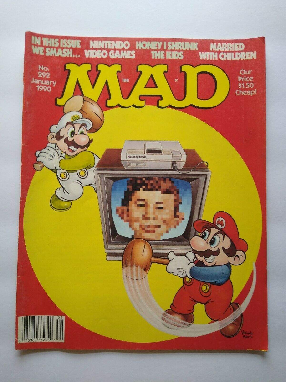 MAD Magazine Jan 1990 No 292 Nintendo Super Mario Bros Video Game ...