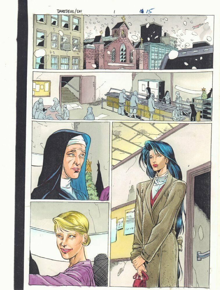 Daredevil / Shi #1 p.15 Color Guide Art - Ana Ishikawa and Nun - by ...