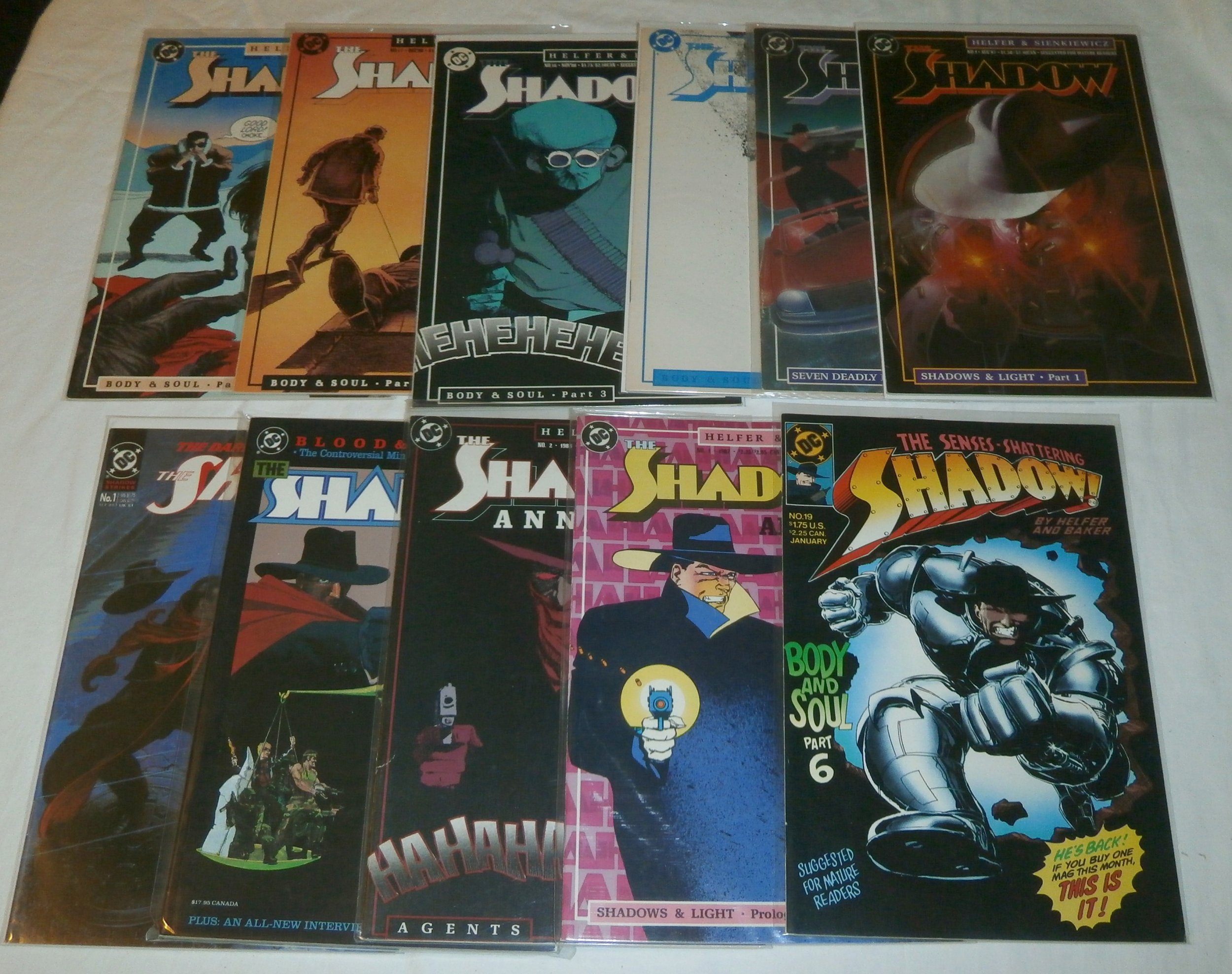 Shadow (DC vol. 3) #1,10,15-19, Annual #1,2 + (set of 11) Kyle Baker ...