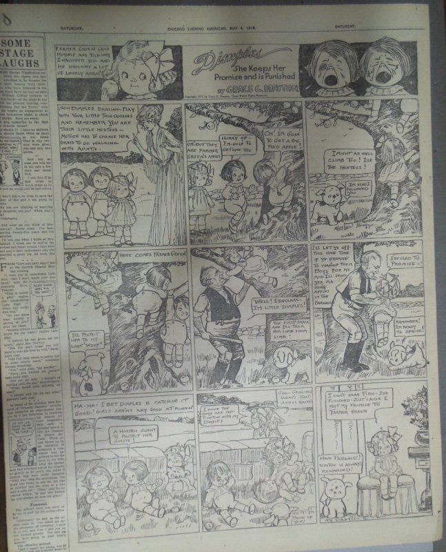 Dolly Dimples & Polly and Her Pals Sunday Drayton/Sterrett 5/4/1918 ...