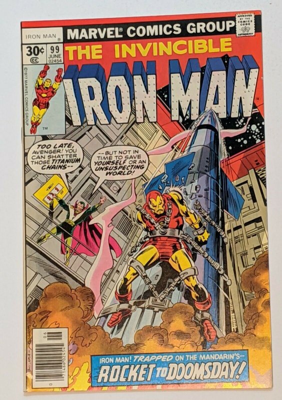 Iron Man #99 (Jun 1977, Marvel) VF+ 8.5 Sunfire & Mandarin appearance ...