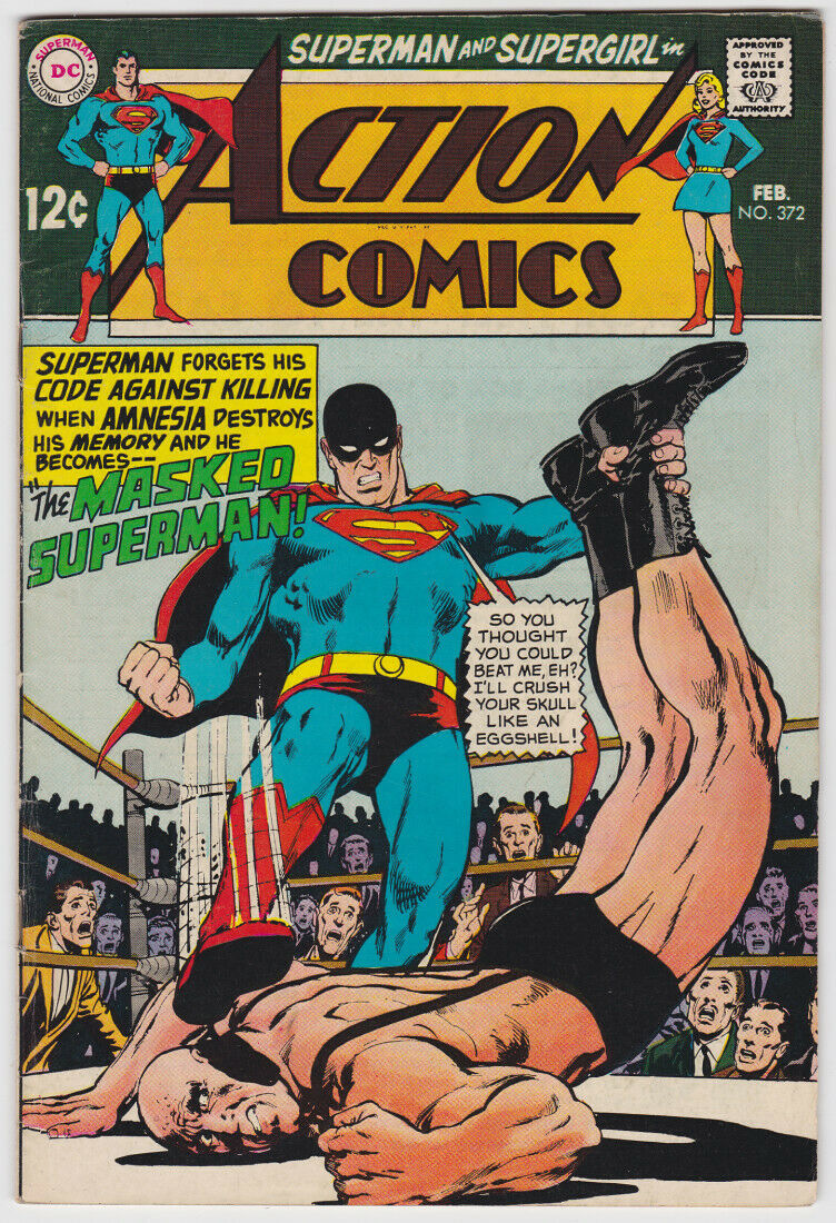 Action Comics #372 (Feb 1969) 5.5 FN- DC Superman Neal Adams Cover ...